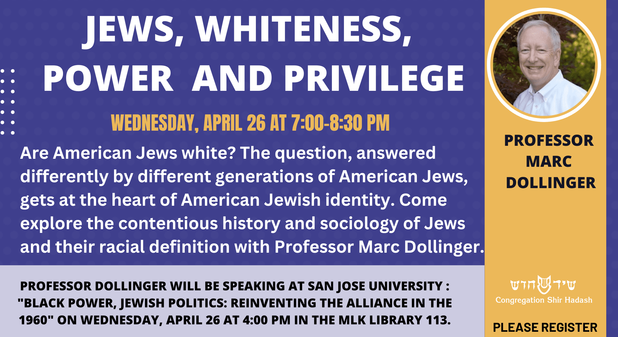 Professor Marc Dollinger on Jews, Whiteness, Power and Privilege ...